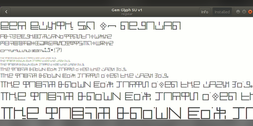 Gem Glyph Font by Steven Multiverse