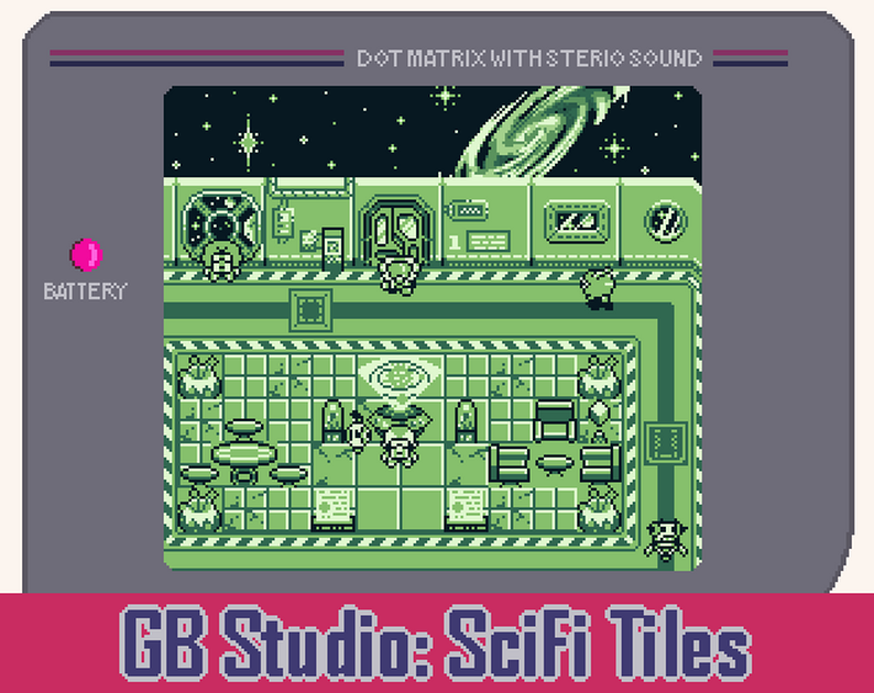 GB Studio: SciFi Tiles by The Pixel Nook