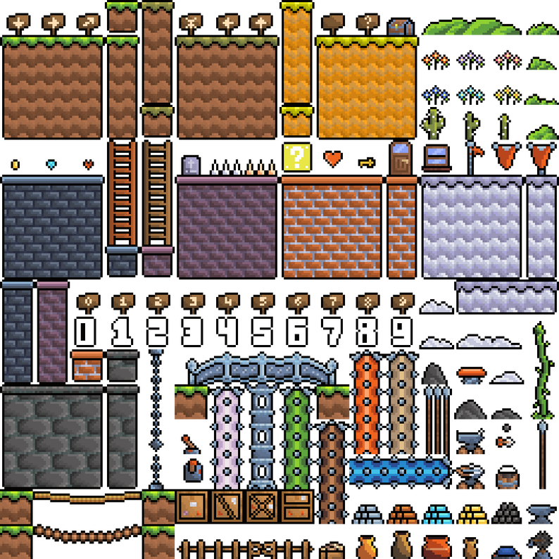 Pack Tileset 16x16 - Adventure C.1 by CristianSchafer