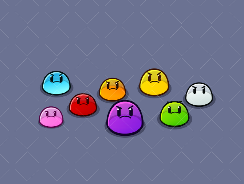 Animated four directional elemental slime enemies by Robert Brooks ...