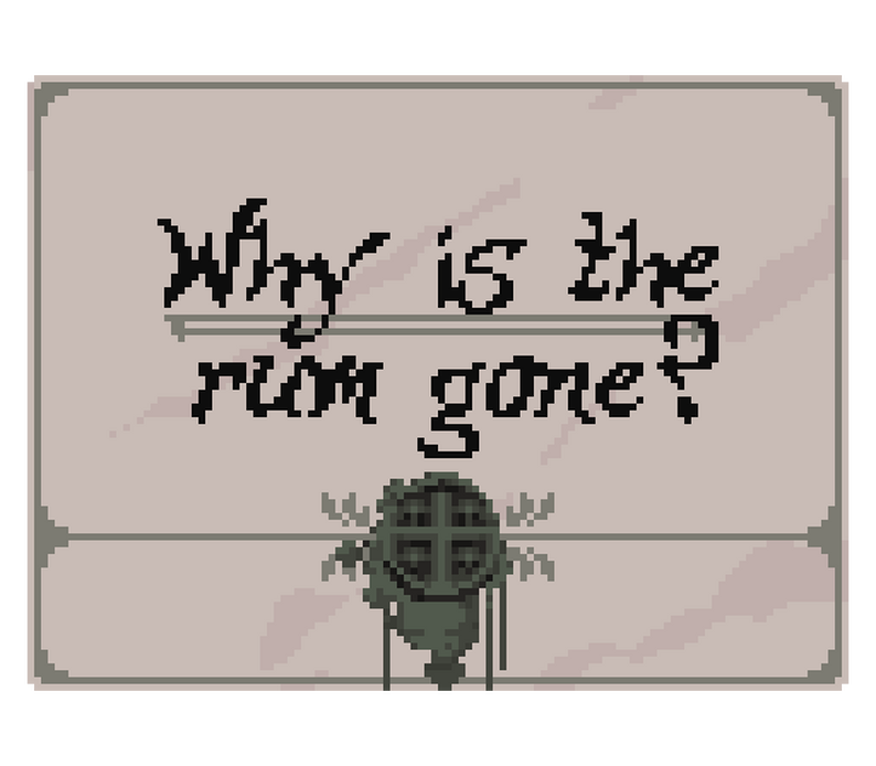 Pixel Art Font - Why is the Rum Gone? by philtacular