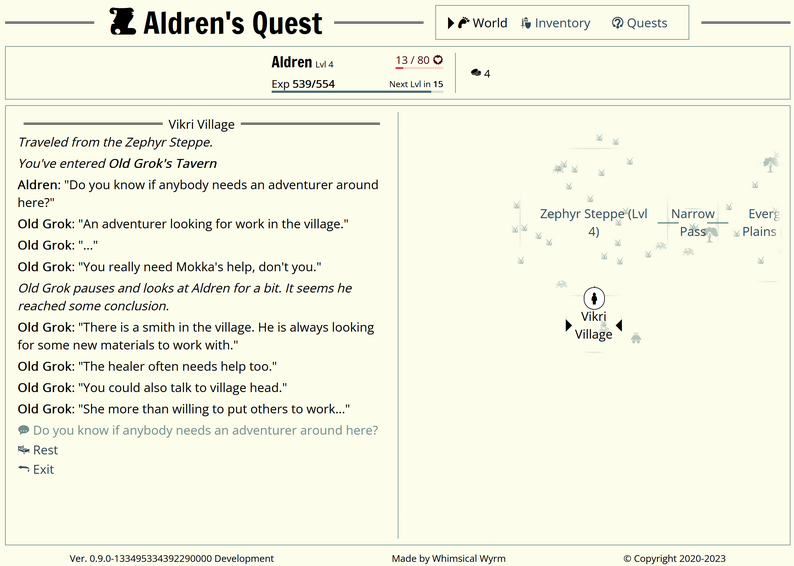 Aldren's Quest by Whimsical Wyrm