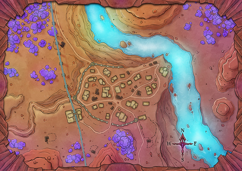 TTRPG Map Pack 1 : Towns & Cities by Saga Mackenzie