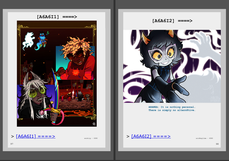 Homestuck Panel Redraw Zine VOLUME 2 by HOMESTUCK PANEL REDRAW ZINE