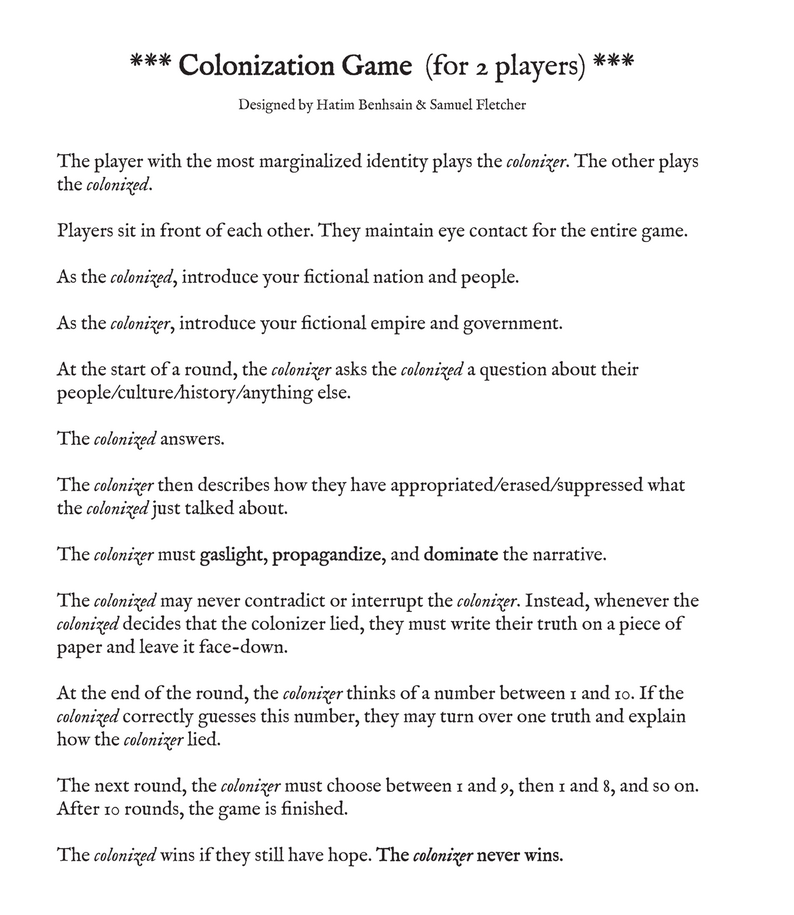 Colonization Game by hatimb00, Sam you'll