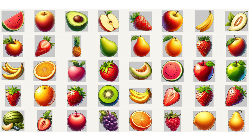 Pack 2 - Fruits - 300+ Sprites by FortressSide