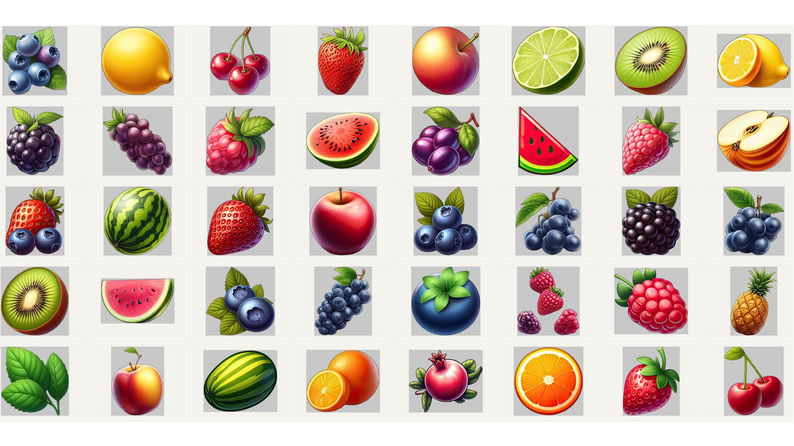 Pack 2 - Fruits - 300+ Sprites by FortressSide