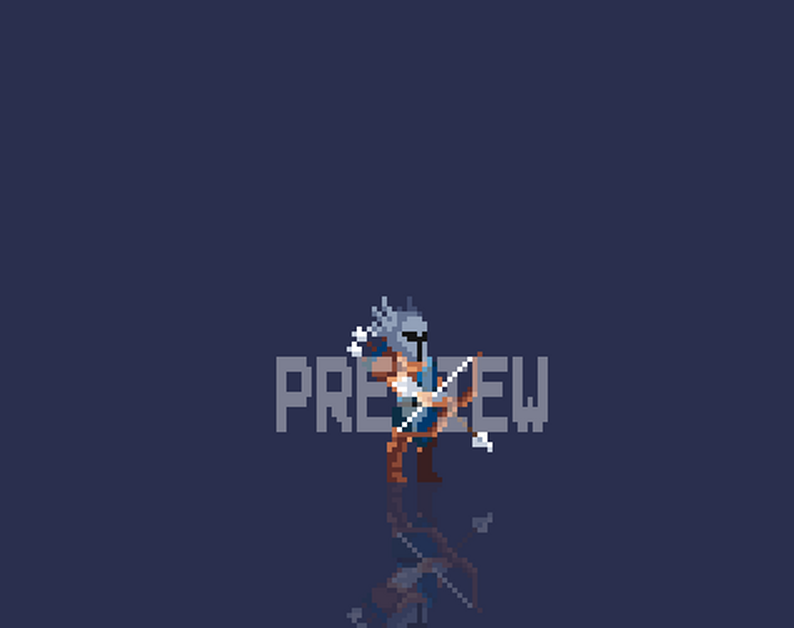 Gladiator #3 2D Pixel Art by Mattz Art