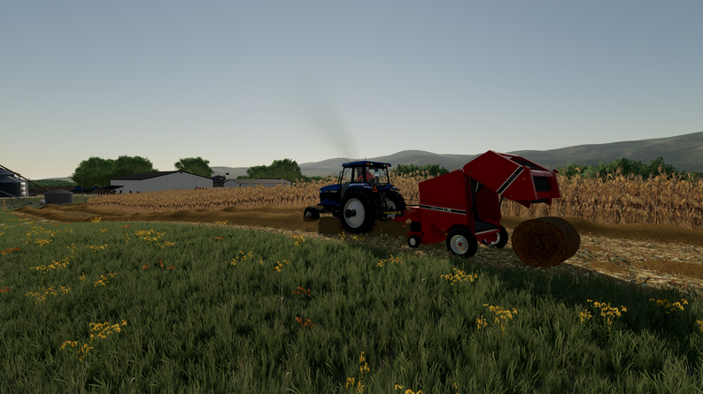 Gehl 1310 Round Baler FS22 by Borrowed Parts Modding