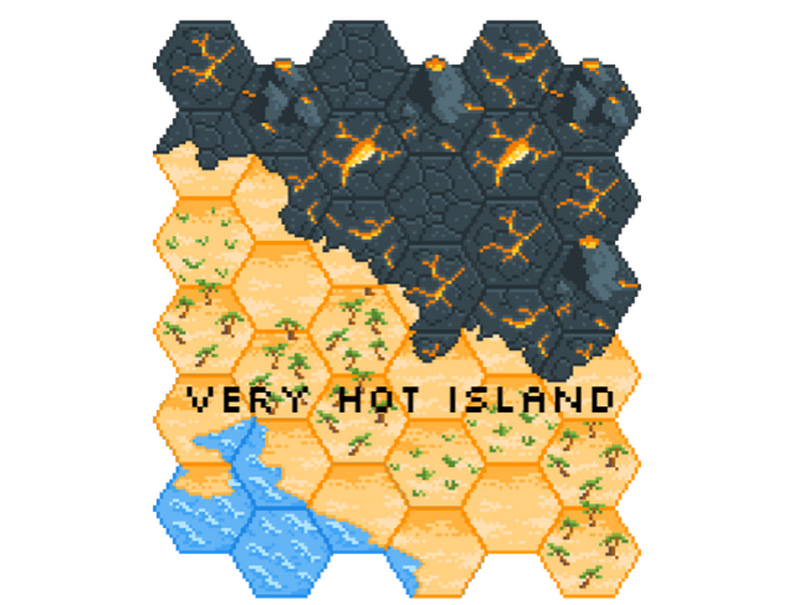 Pixel Hex Tileset by Zeshio