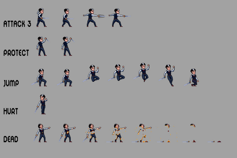 Free Vampire Pixel Sprites by Free Game Assets (GUI, Sprite, Tilesets)