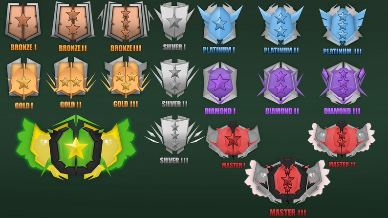 Premium Multiplayer Rank Icons Pack by Okba Amrate