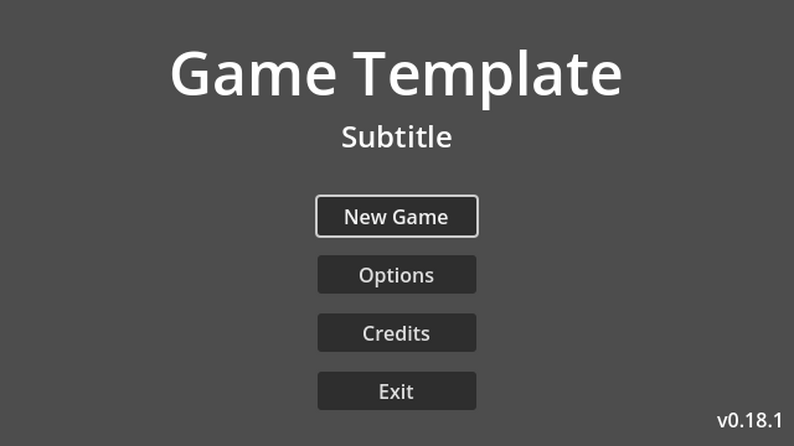 Godot Game Template by Maaack