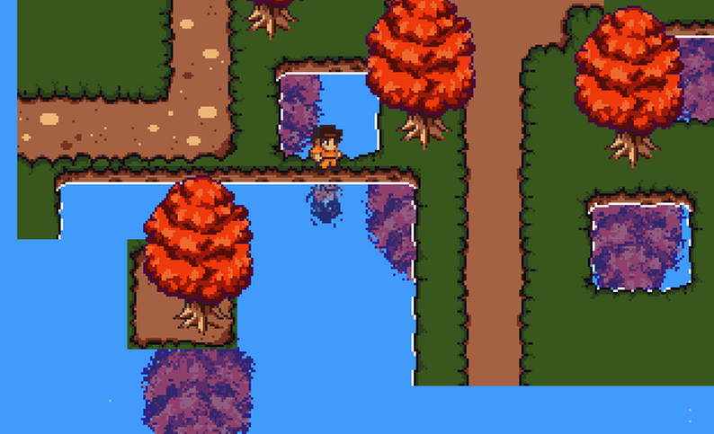 2D Water Reflections [Top Down + Platformer] by Foxy Of Jungle