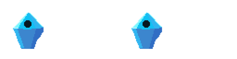 Pixel Ice Enemy Sprite by liz cheong