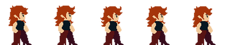 Pixel Player Sprite by liz cheong