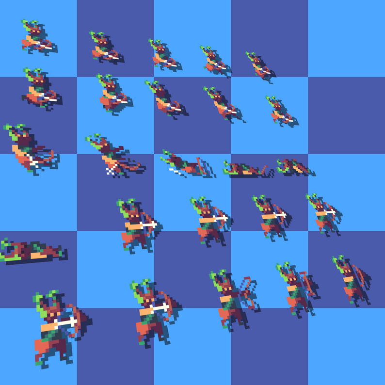 Pixel Art Platformer Character pack by HumanHardDrive1