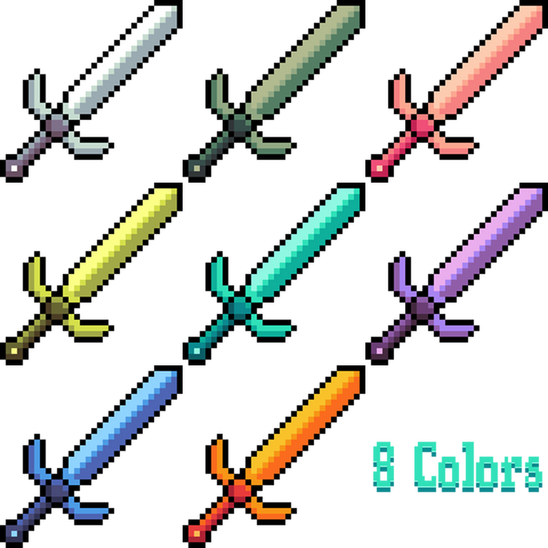 2D Adventure Swords by Mr.Pixelz