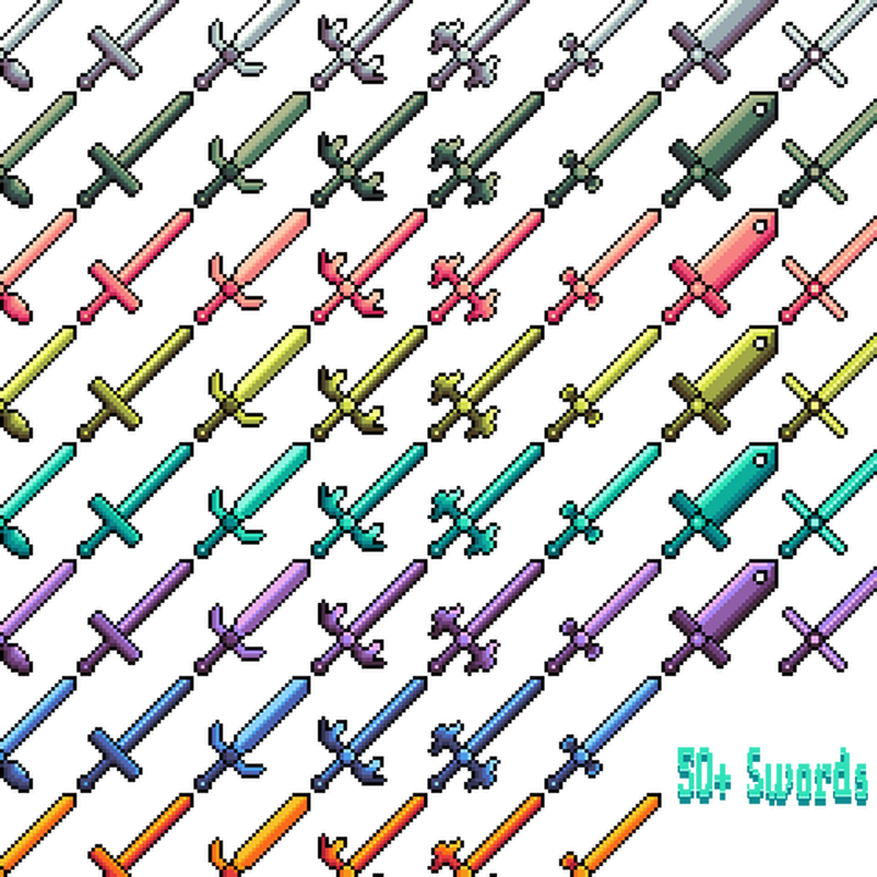 2D Adventure Swords by Mr.Pixelz