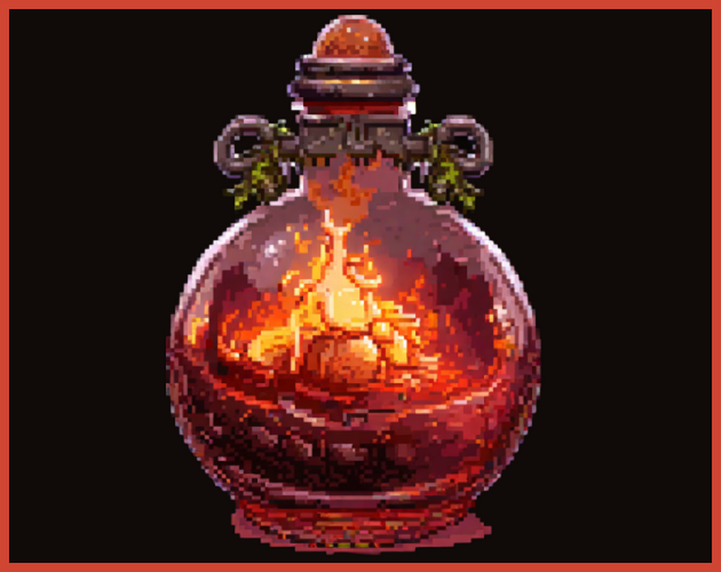 Pixel Art Potions Elemental Sprite Pack by GNDLF The Maker