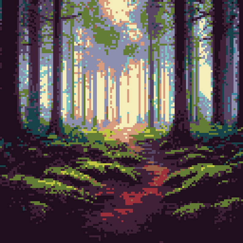 Pixel art Landscapes by Quantum Quasar Studio