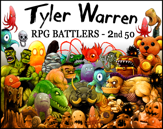 Tyler Warren RPG Battlers - 2nd 50 Monsters by Tyler Warren RPG Battlers