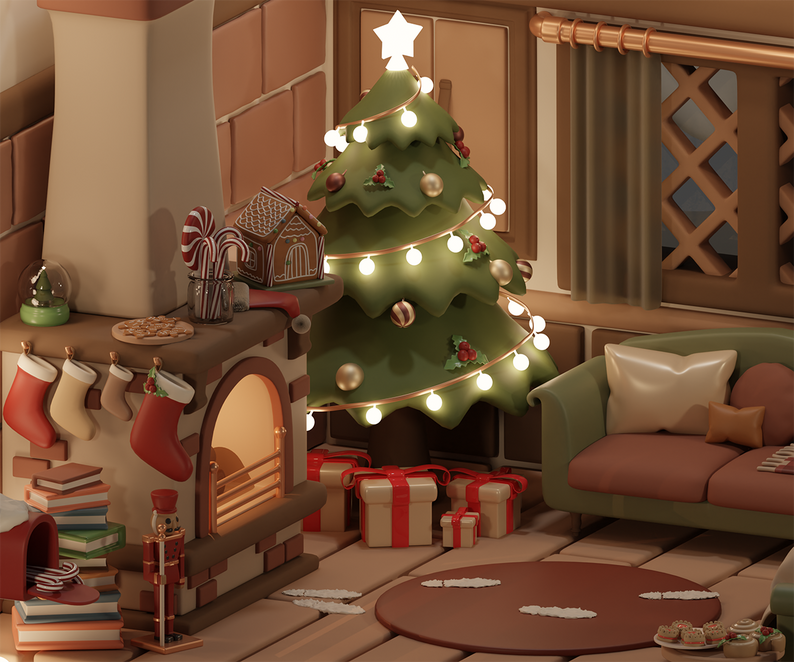 2D and 3D Christmas game assets by Gorjana Kalevska