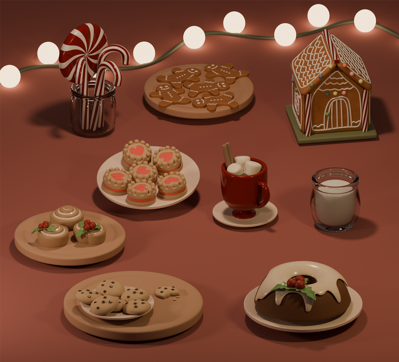 2D and 3D Christmas game assets by Gorjana Kalevska