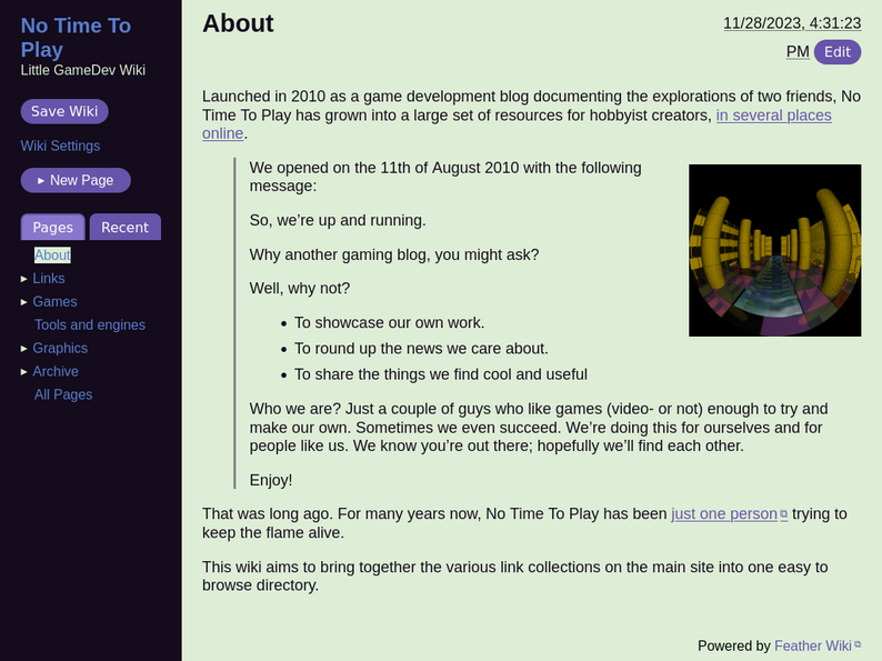 Little GameDev Wiki by No Time To Play