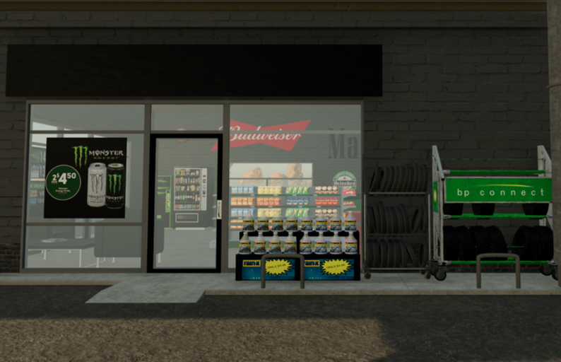 BP Gas Station by Snakebizzle