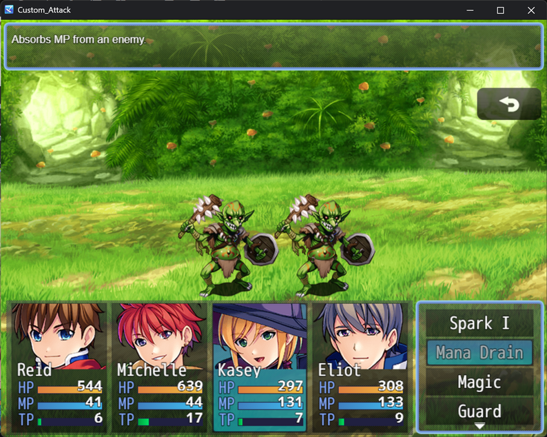 RPG Maker MV/MZ: Custom Actor Commands by Synrec