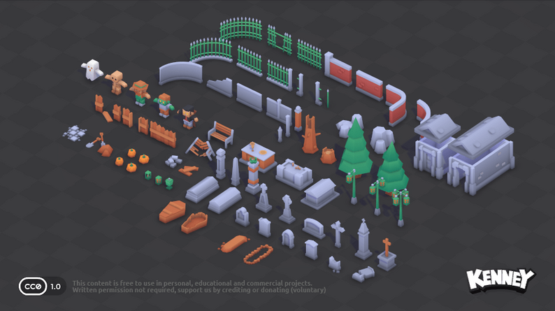 Graveyard Kit by Kenney (Assets)
