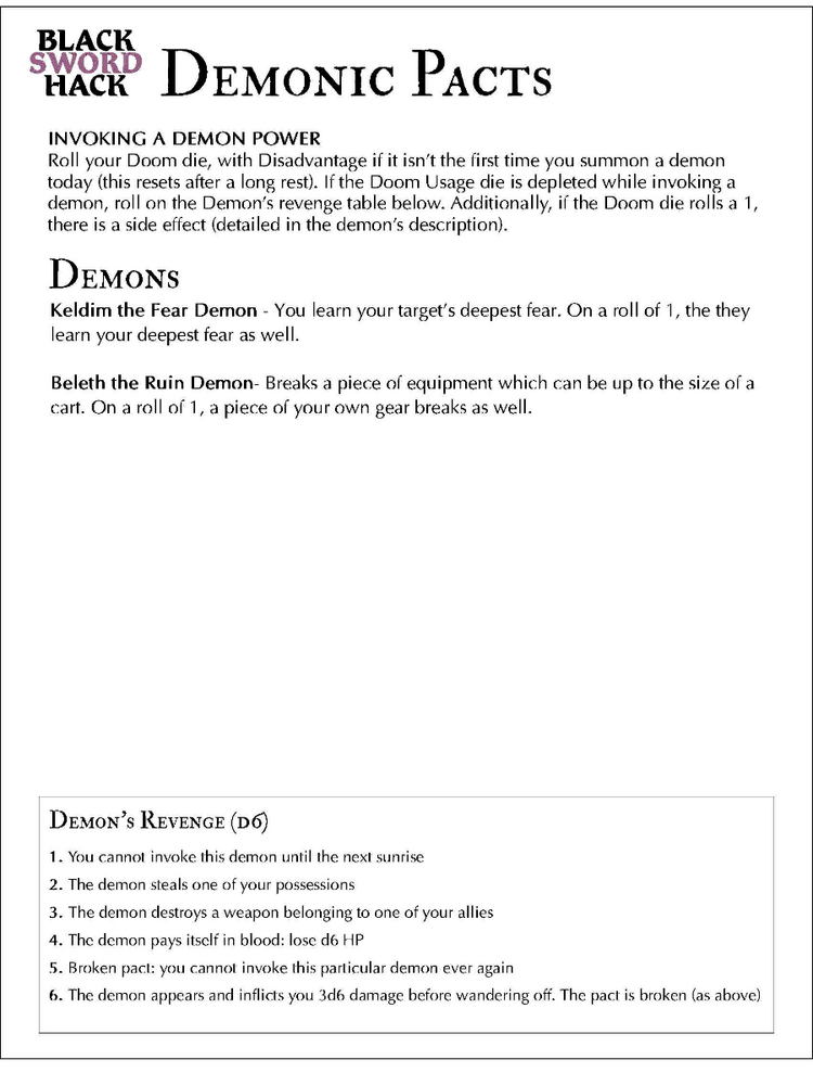 Black Sword Hack - Custom Character Sheet by ng76