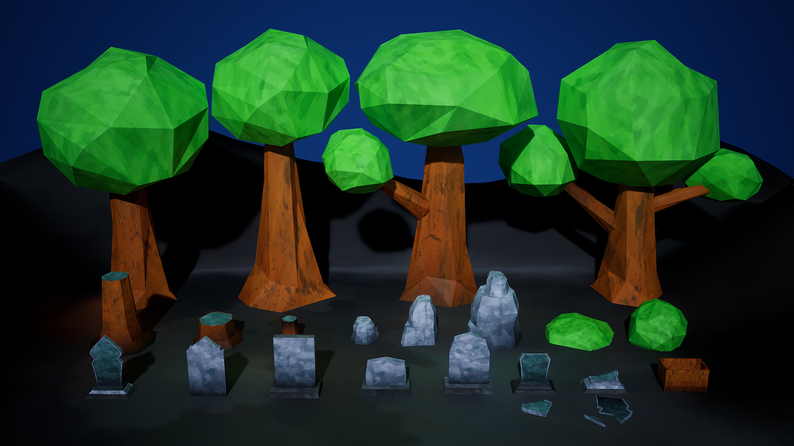 PSX PS1 Halloween Low Poly - Asset Pack by Stay Retro