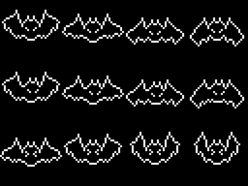 Pixel Art Bat 1BIT by dustdfg