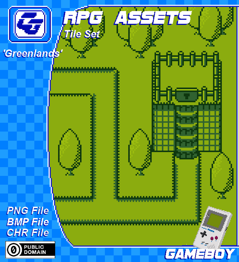 RPG Assets 'Tile Set' (Gameboy) by chasersgaming