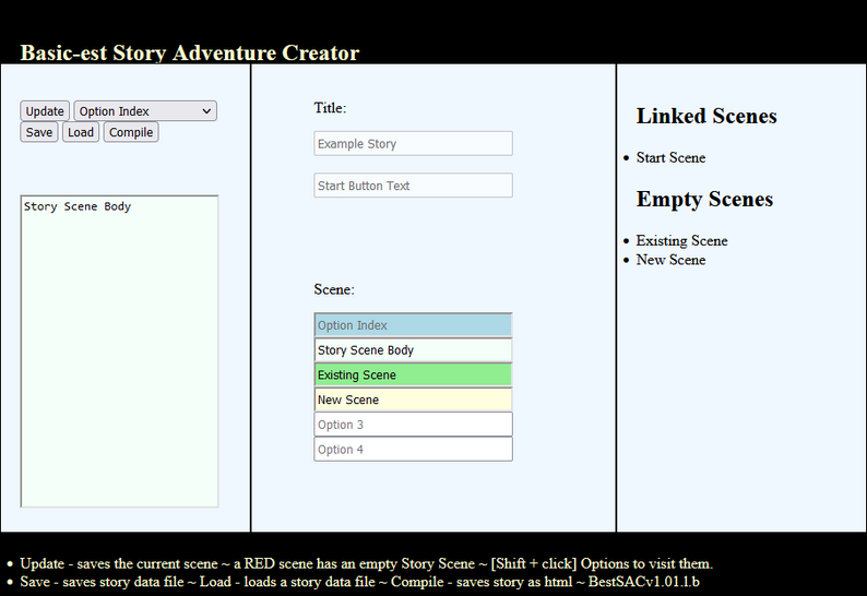 Basic-est Story Adventure Creator by giaks