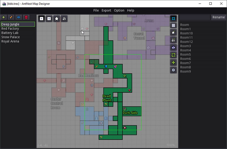 AntNest Metroidvania Map Maker by Yikescloud