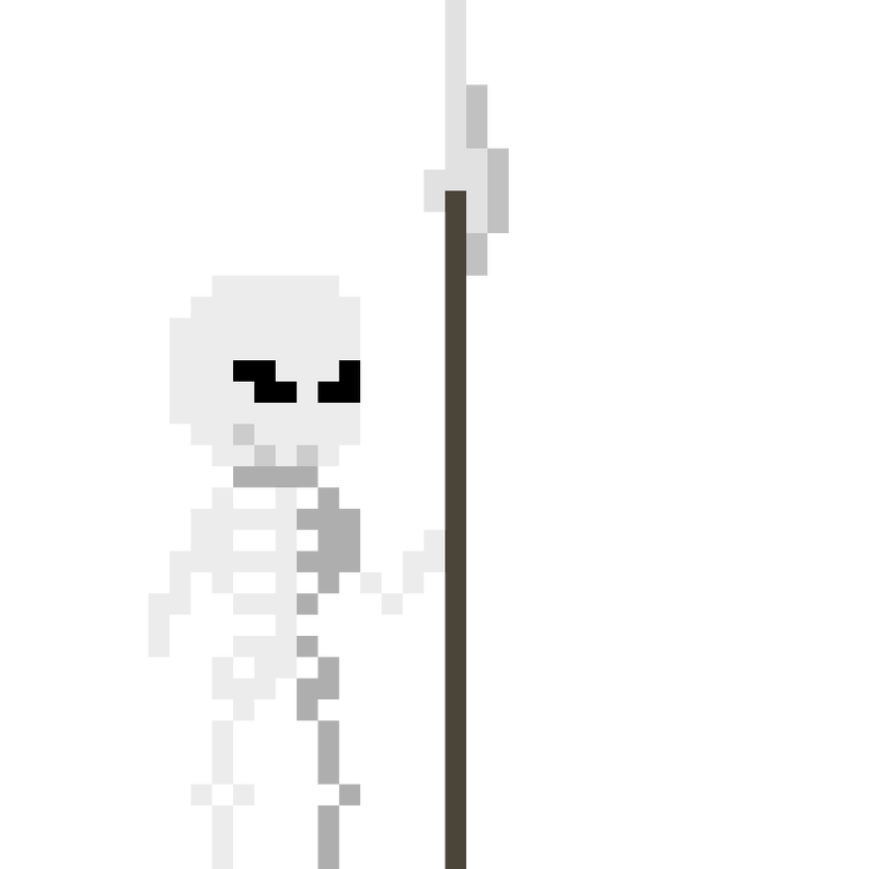 Charging Skeleton Spearman by 98Pixel