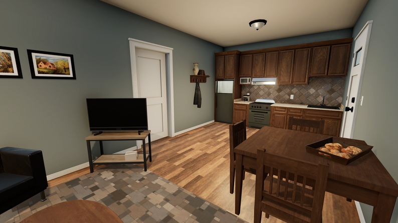 FS22: American Garage With Apartment by OKUsedMods