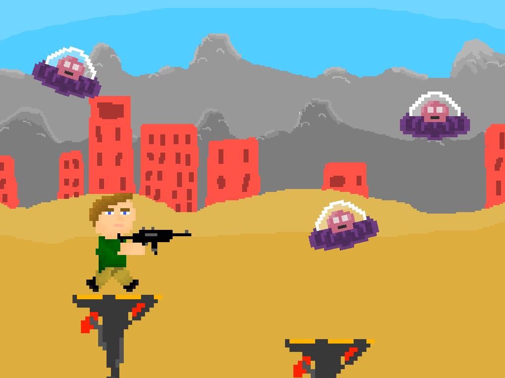 AlienAttack - 2DWaveShooter by fichtenholzz