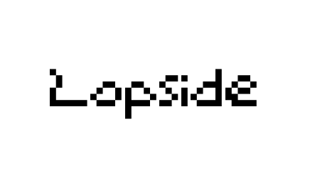 Lopside (Font) by Shubshub
