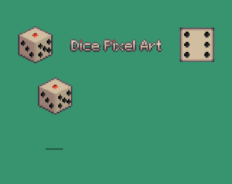 Dice pixel art by Ävos Grosimbourg