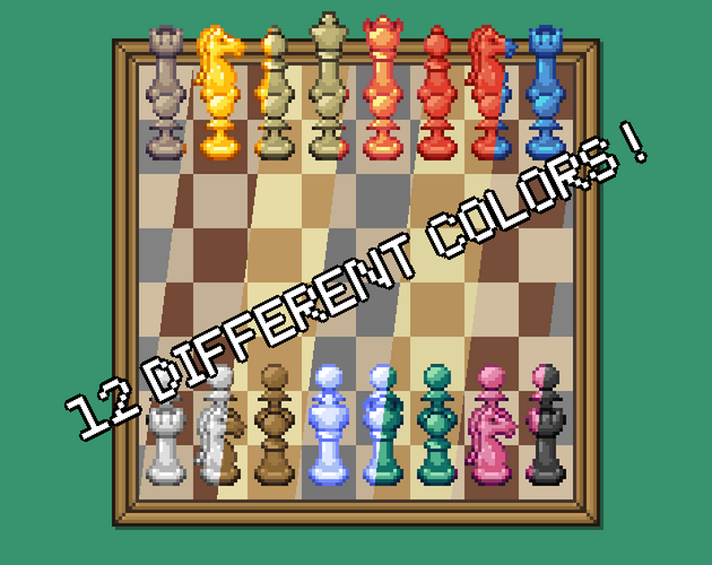Chessboard Pixel Art by Ävos Grosimbourg
