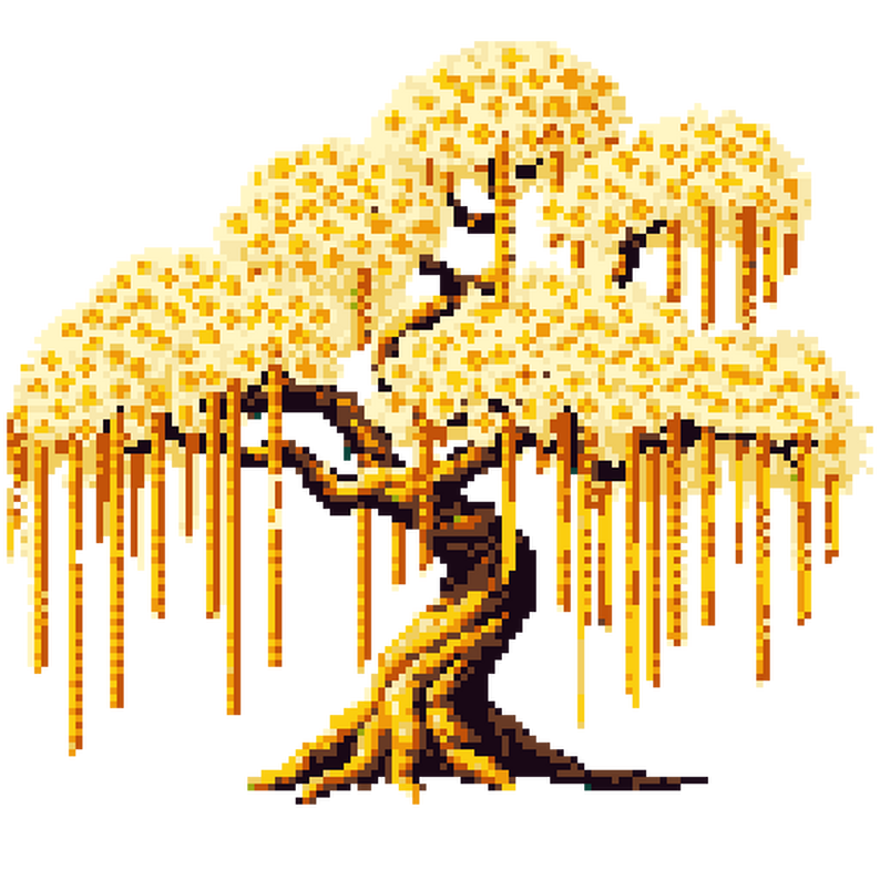 10 Free pixel art trees by Babanagi