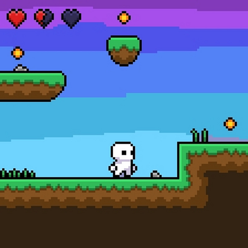 Basic platform pixel art pack by CatDev Pixelarts