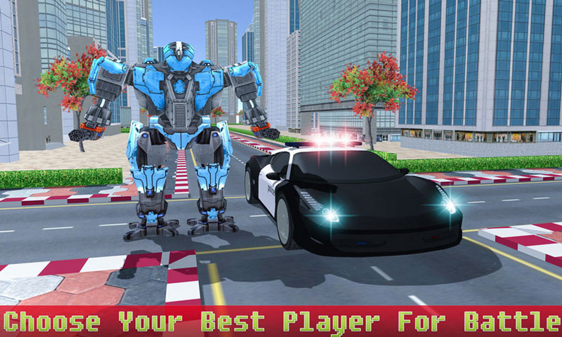 US Police Robot Car Transformation Game by Royal Gaming World