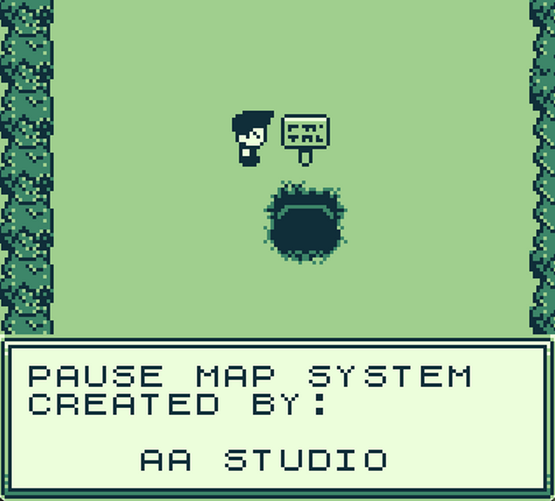 GB Studio Pause Map System by AA STUDIO