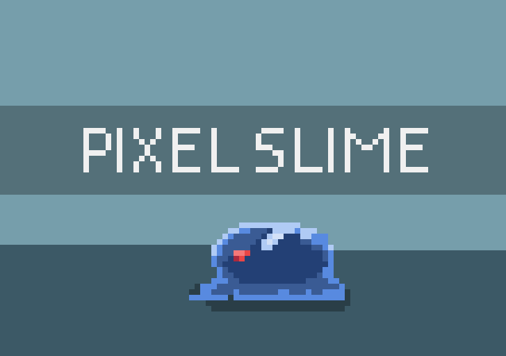 Animated Pixel Slime by rvros