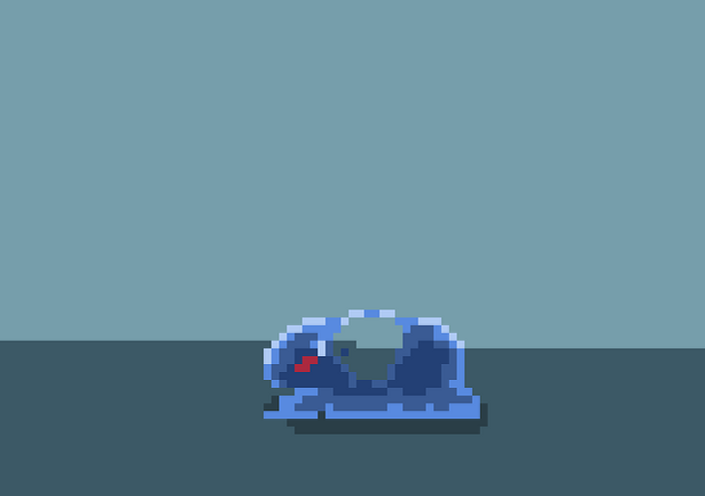Animated Pixel Slime by rvros